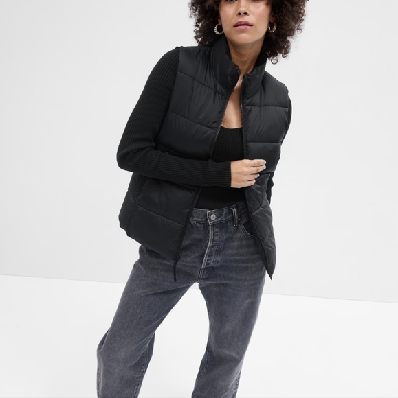 GAP Factory | Jackets & Coats | Gap Coldcontrol Puffer Vest Black Size ...